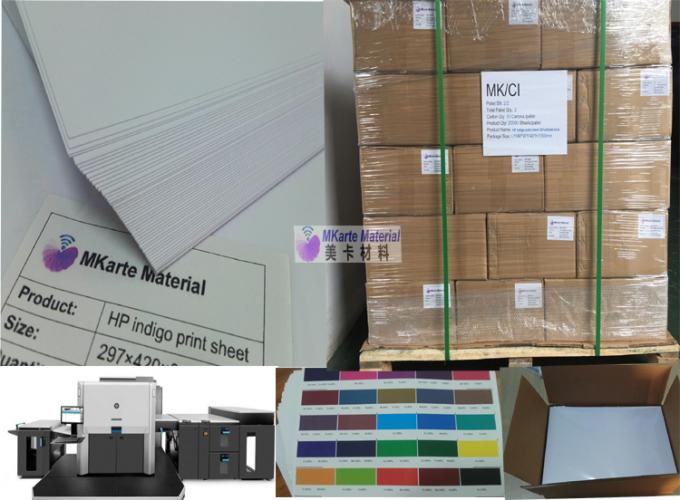 White Single Sided Digital Printing PVC Sheets Superior Aging ...