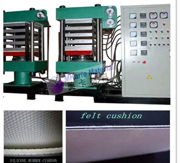 Credit Card Laminating Process Material Cushion Pad For PVC Card Press ...