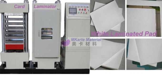 White Laminated Pad PVC Card Material With Good Cushioning Performance