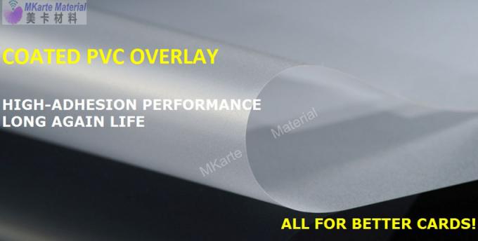 Water Based PVC Card Material Overlay For Laminating With Conventional Ink