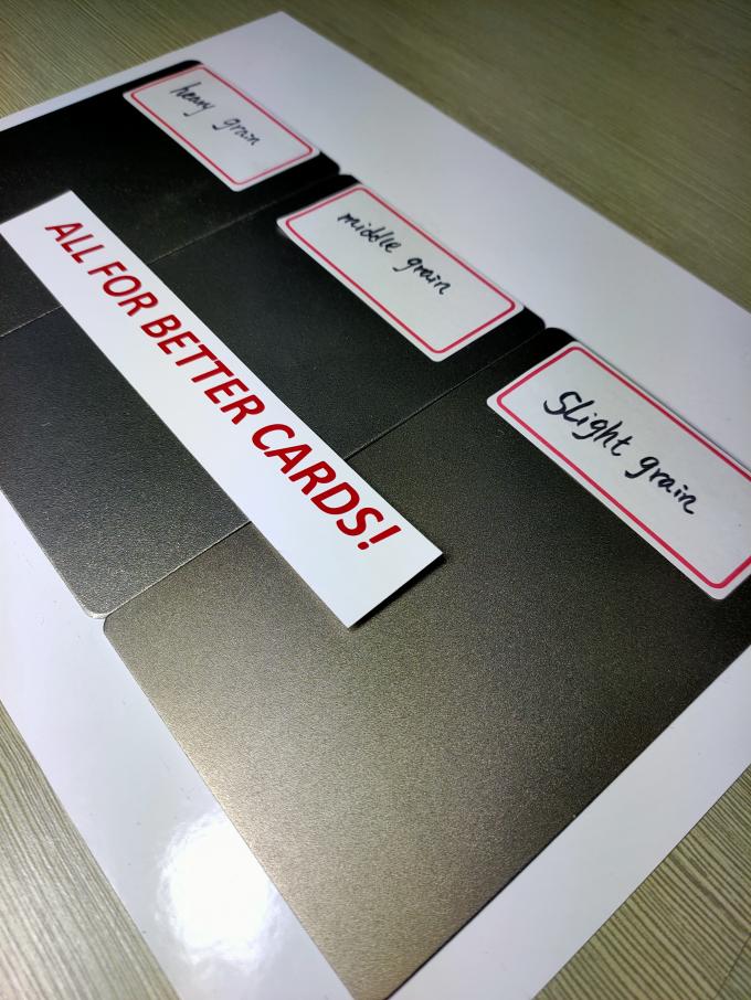 Grained Laminated Steel Plate For Personalization Smart Cards Lamination