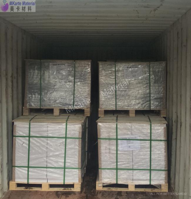 Transparent Glossy 1.0mm Bank Card PVC Coated Overlay