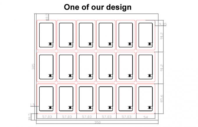 A 3 Pvc Card Material Ic Fudan F08 Chip 0.45 Mm