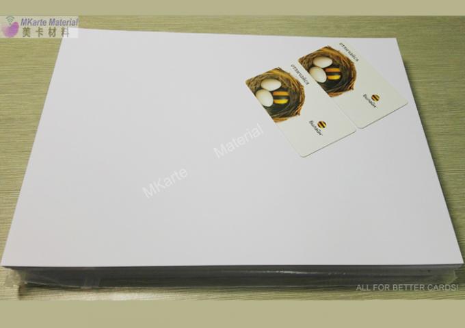 Inkjet Printed Pvc Card Material With Trimming And Position Lines