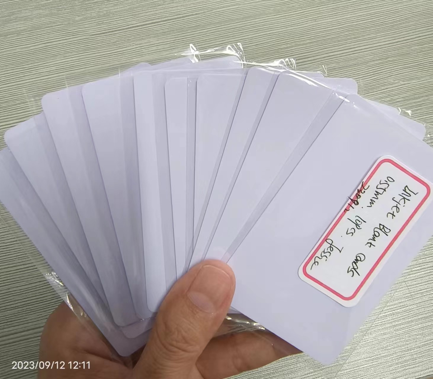 White Blank Inkjet Printable Pvc Cards Cr 80 0.4mm 0.5mm For Card ...