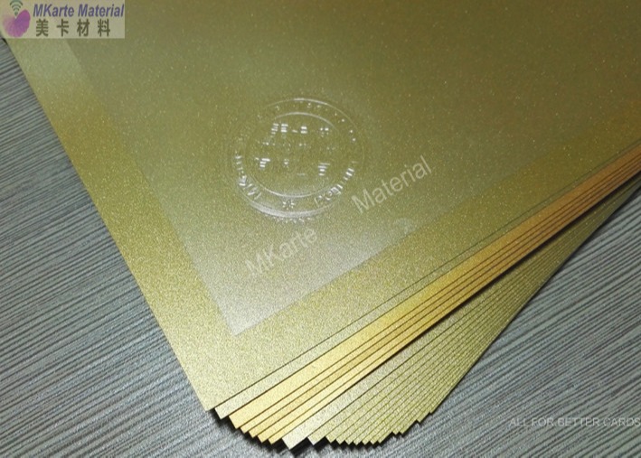Smart Card Golden Inkjet Printable PVC Sheets With Excellent Ink Adhesion