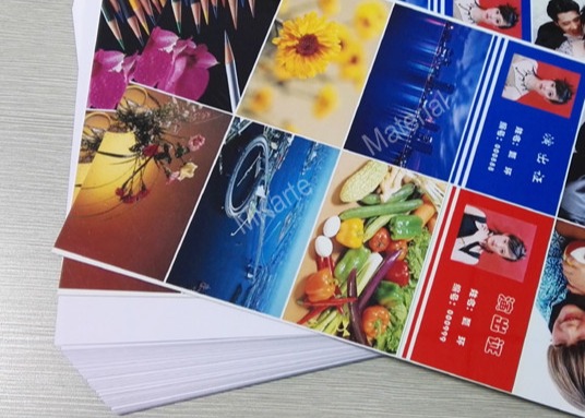 One Sided Pvc Printable Sheets Non Corrosion Stable Color Retention