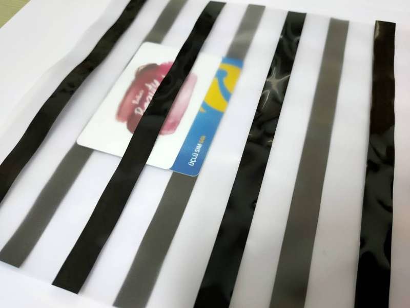 Custom Size Magnetic Stripe Coated Overlay With No Color Change And ...