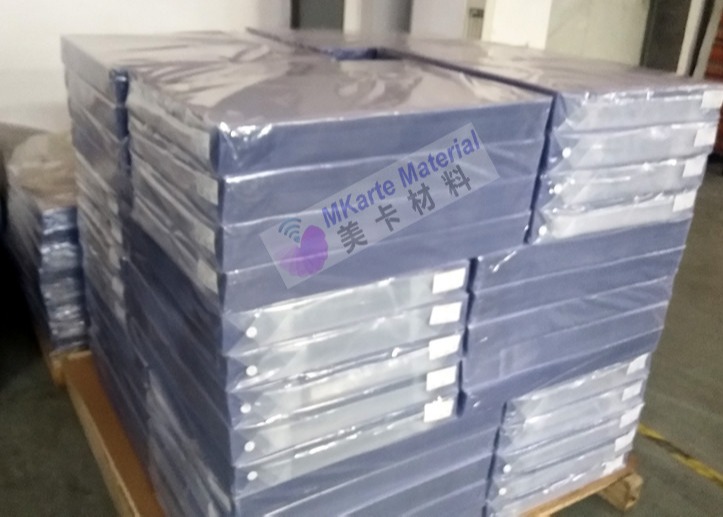 Transparent Glossy 1.0mm Bank Card PVC Coated Overlay