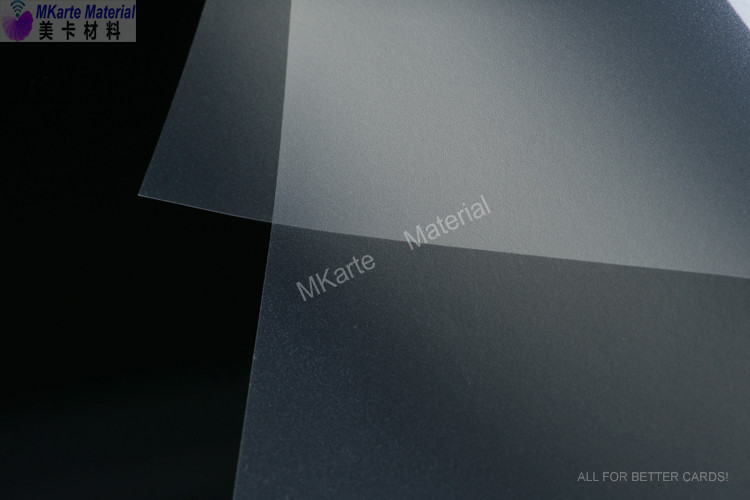 Glue Coating 0.10mm PVC Coated Overlay For Inkjet Print